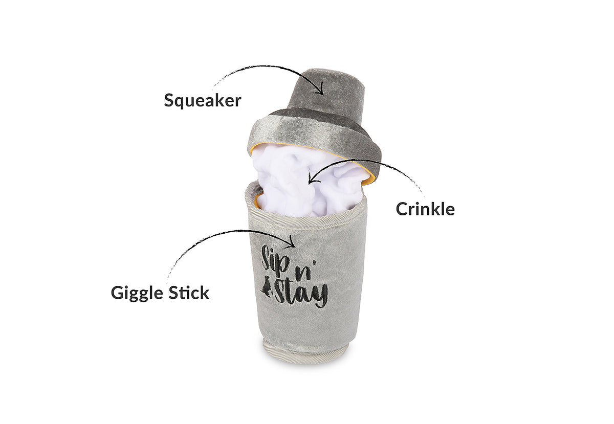 Dogtail Shaker: Barktender Giggle Stick Dog Toy by P.L.A.Y.