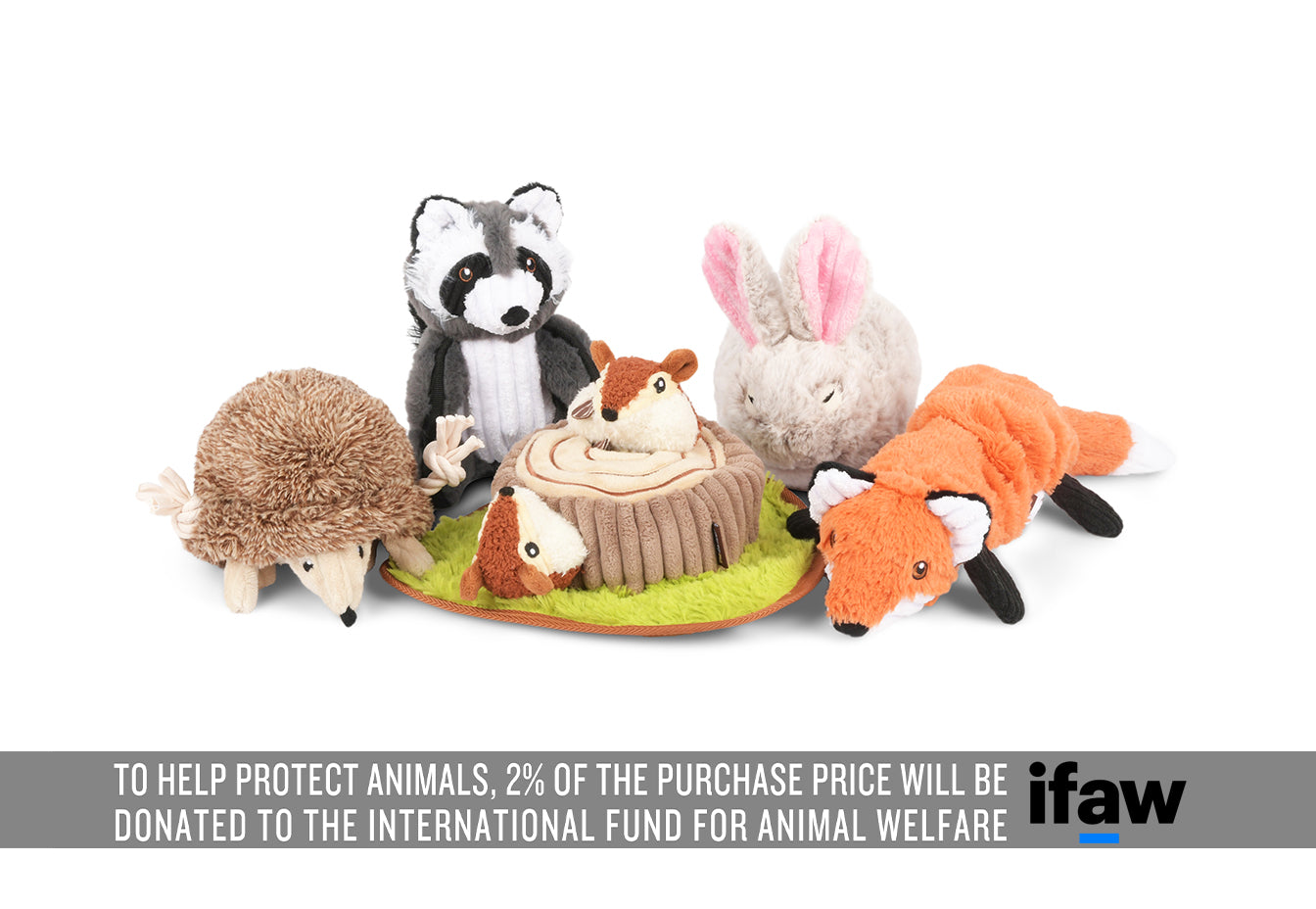 Forest Friend Squeaky Dog Toy Collection by P.L.A.Y.