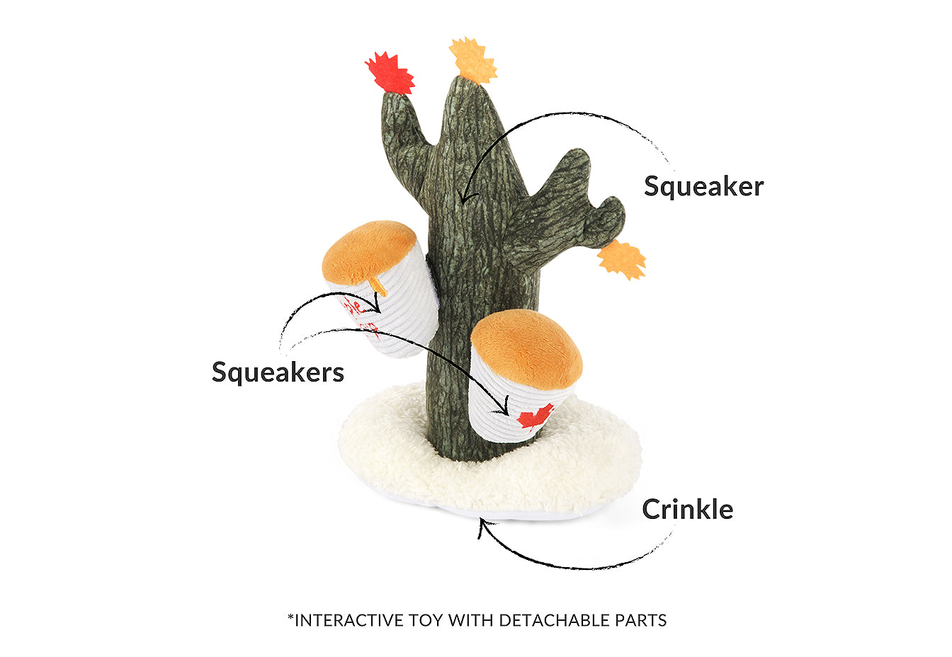 Barking Up The Maple Tree: Squeaky Dog Toy by P.L.A.Y.